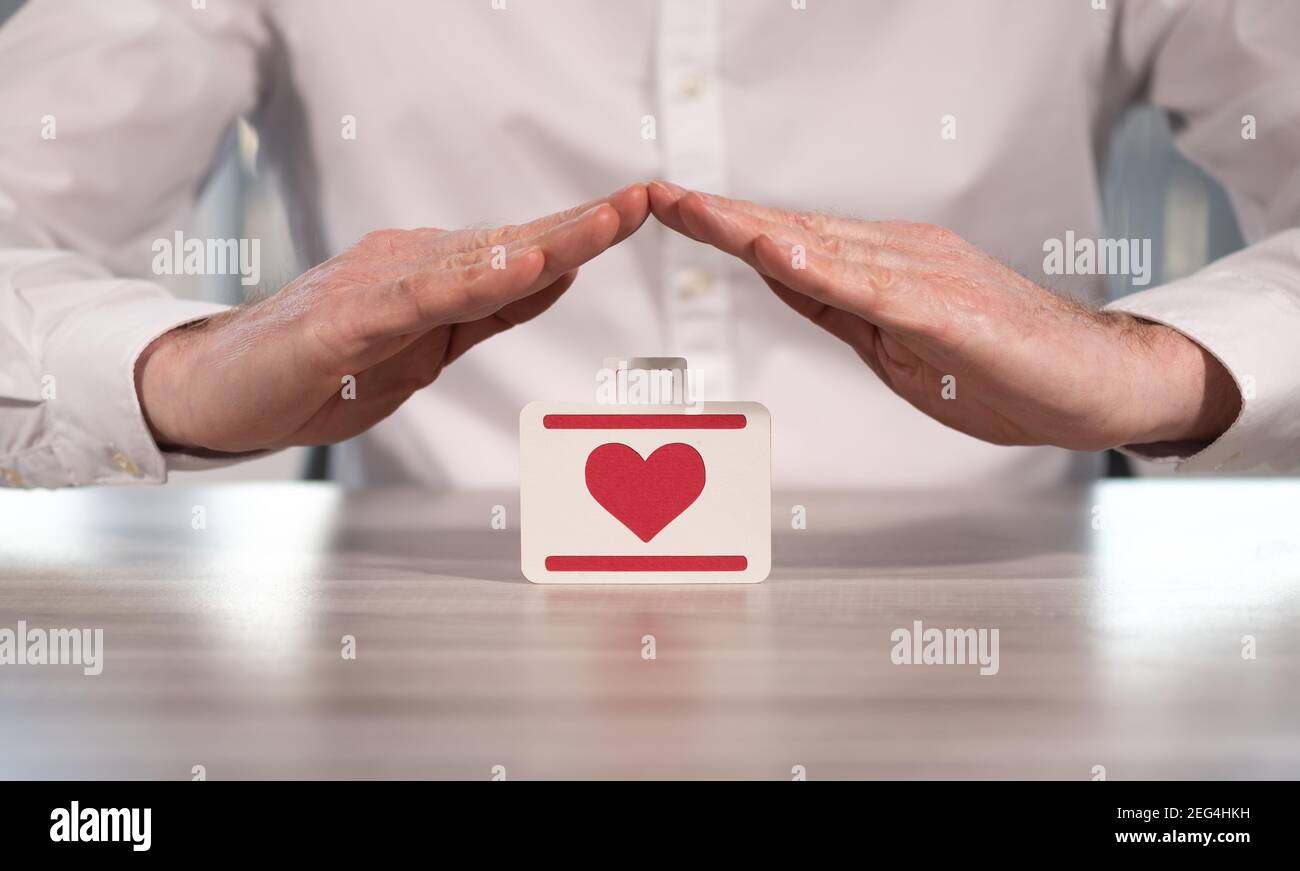 Symbol of health insurance Stock Photo - Alamy