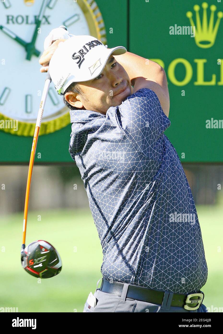 Japanese golfer Hideki Matsuyama plays in the Genesis Invitational pro ...