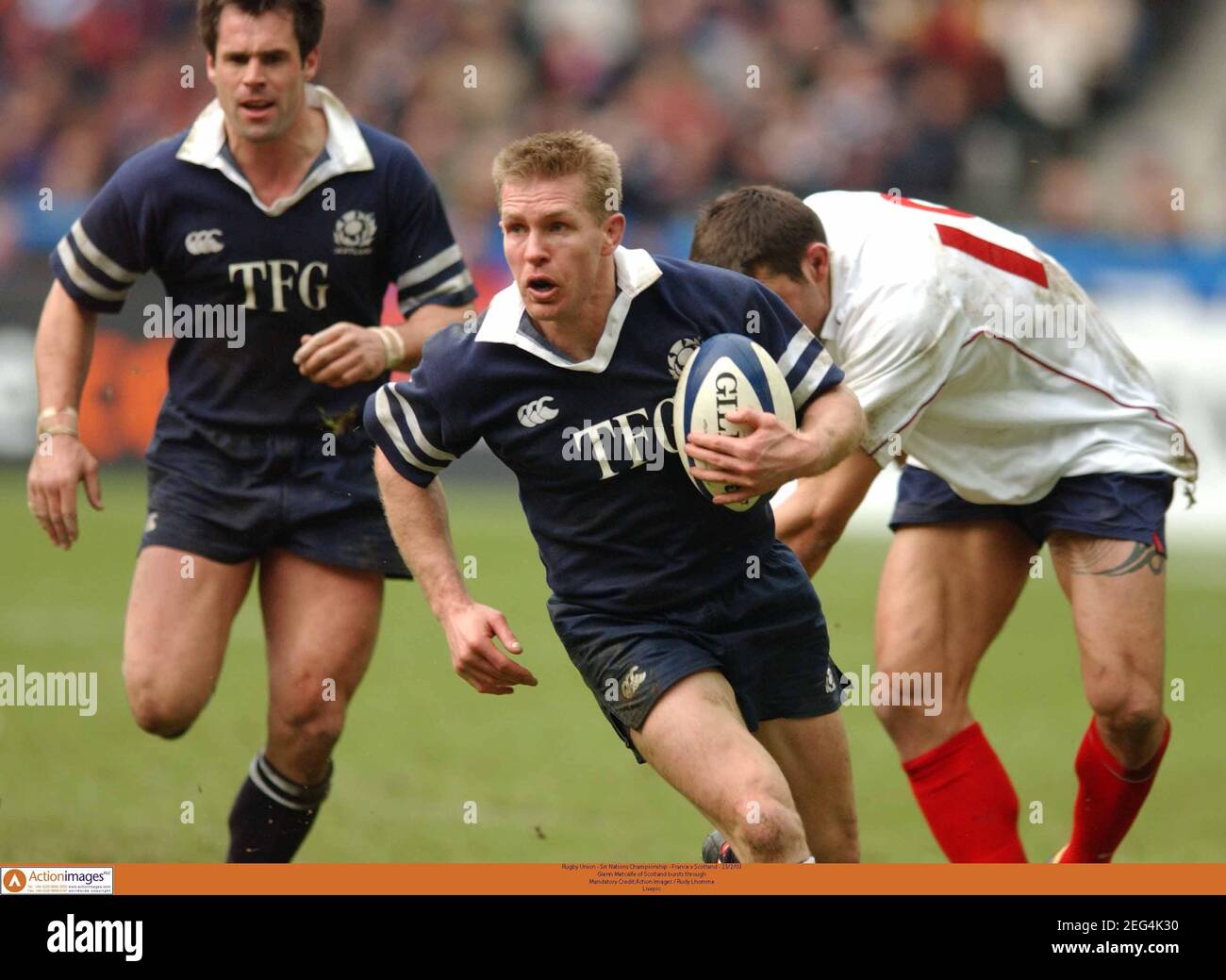 Scotland rugby action metcalfe hi-res stock photography and images - Alamy