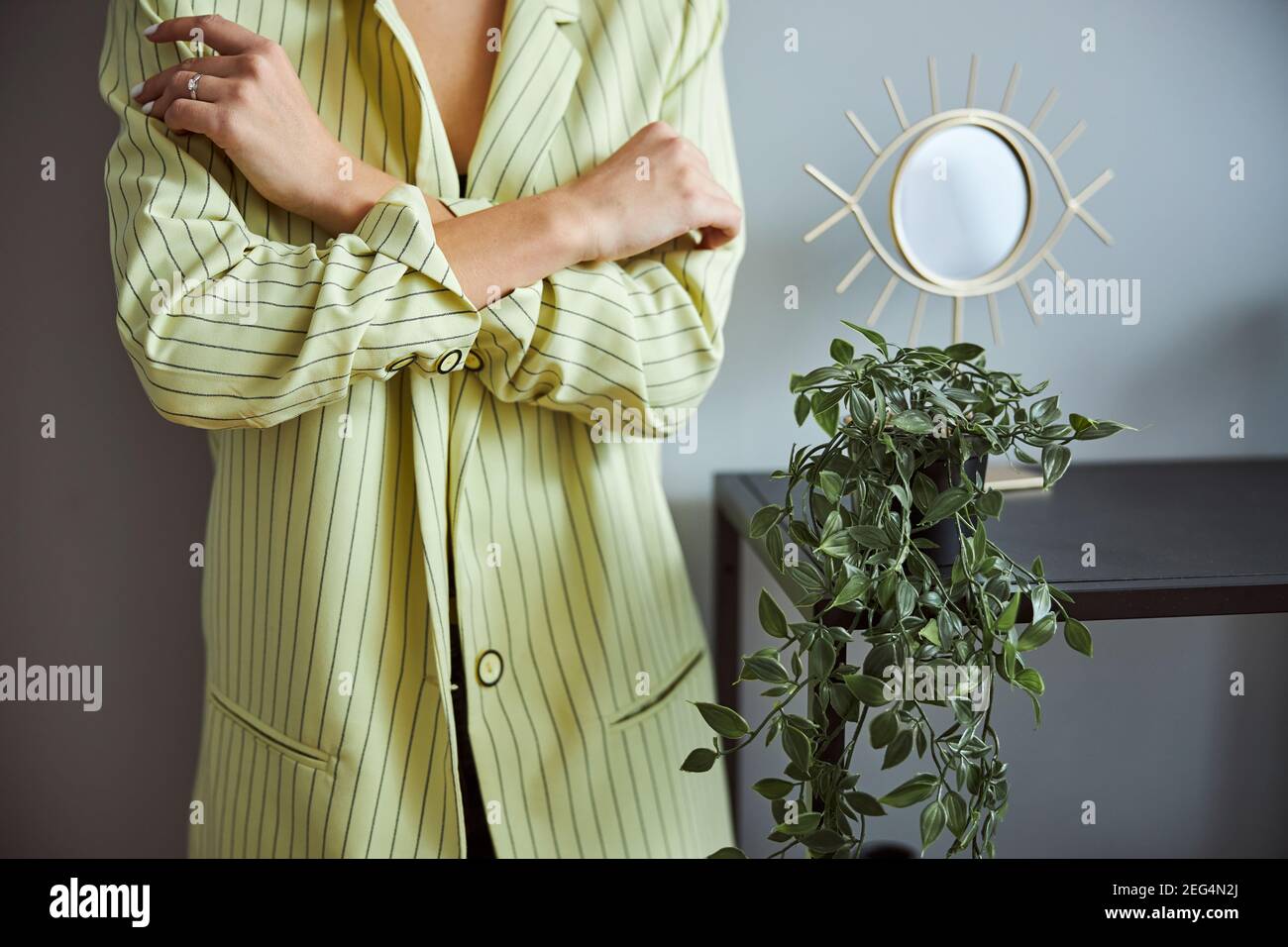 Hands covering chest woman hi-res stock photography and images - Alamy