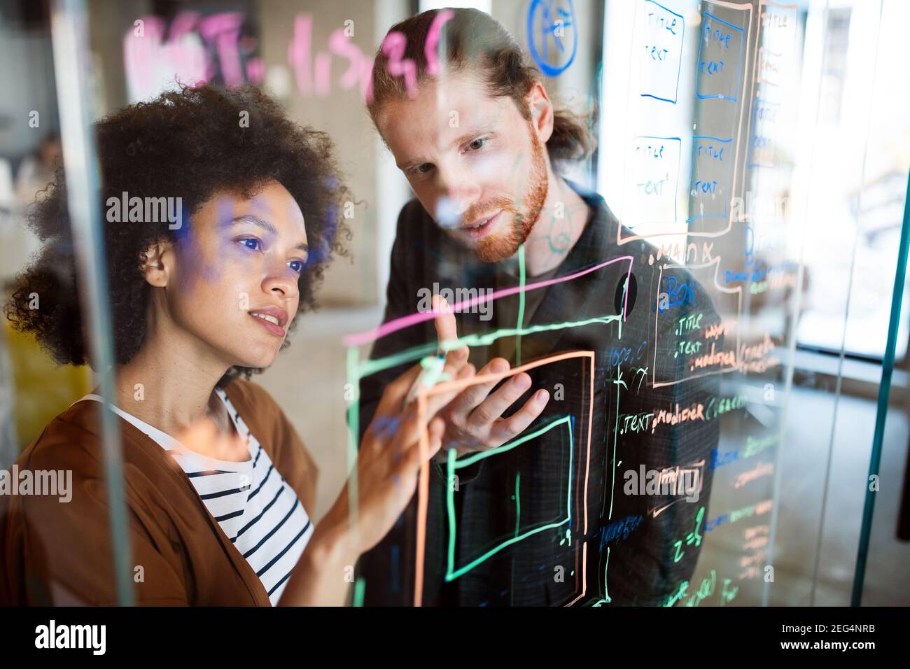Technology software programming develop idea people concept Stock Photo ...