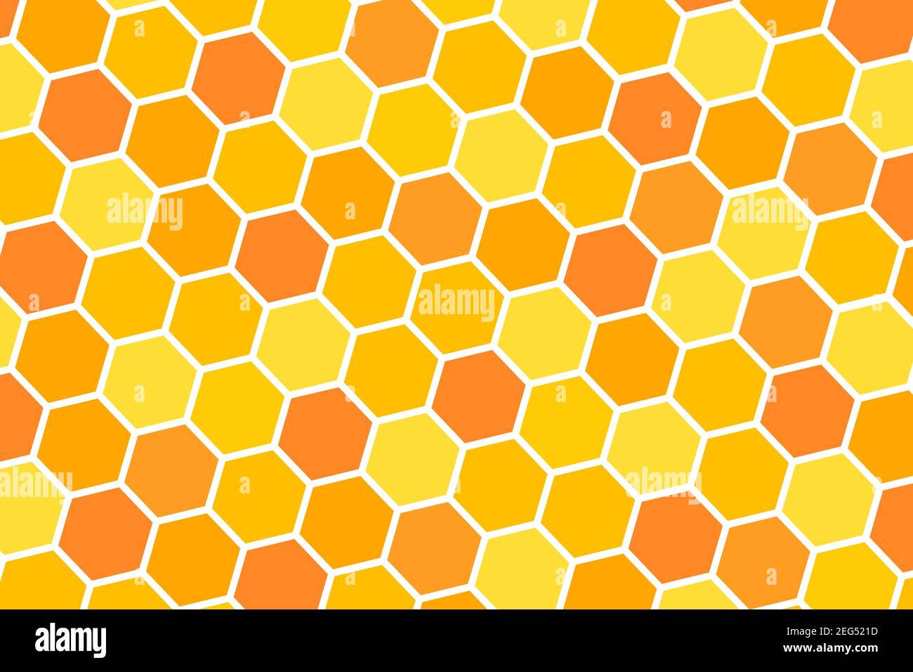 Golden background with honeycomb shapes. Vector illustration. Pattern ...