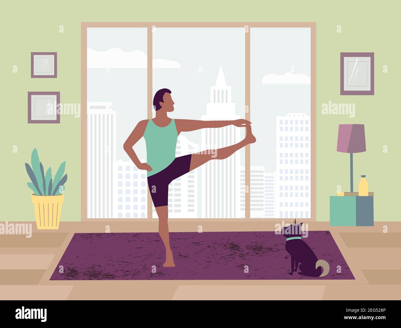 Wellbeing home Stock Vector Images - Alamy