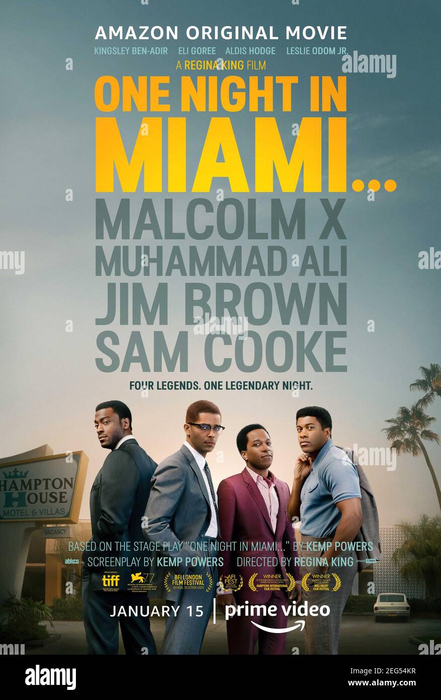 ONE NIGHT IN MIAMI (2020), directed by REGINA KING. Credit: ABKCO Films ...