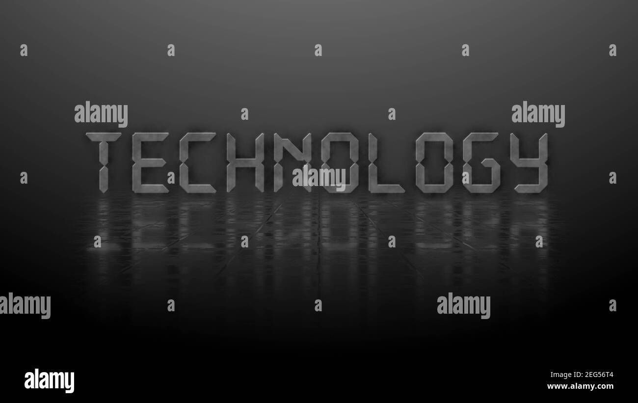 Reflection effects on a structured surface - blurred gray lettering ...