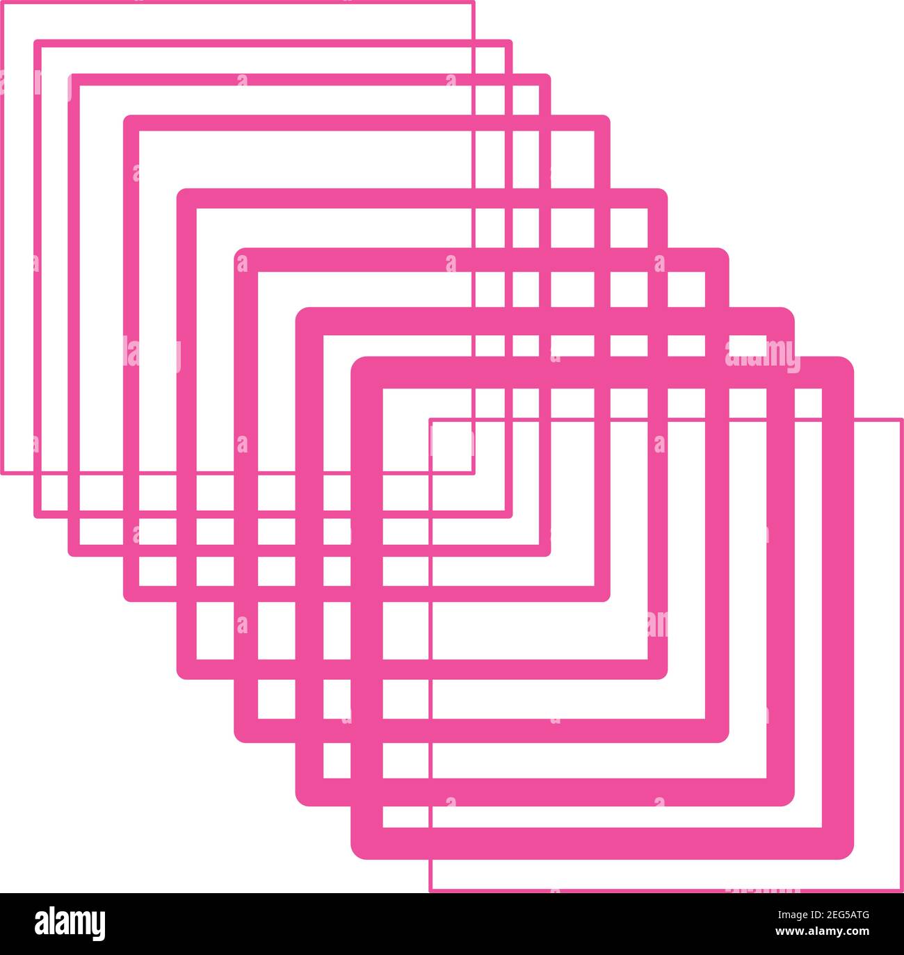 pink abstract squares design over white background, vector illustration ...