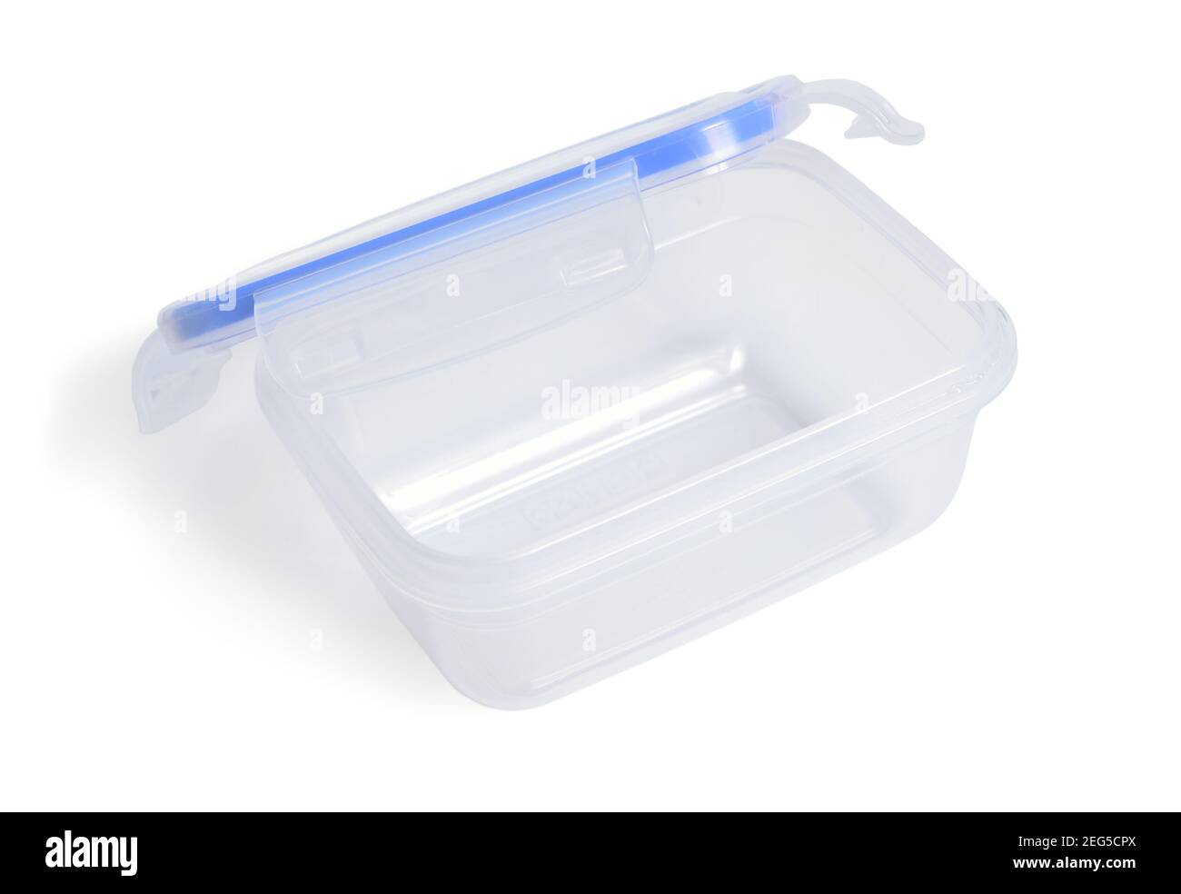 Empty food container isolated on white background Stock Photo - Alamy