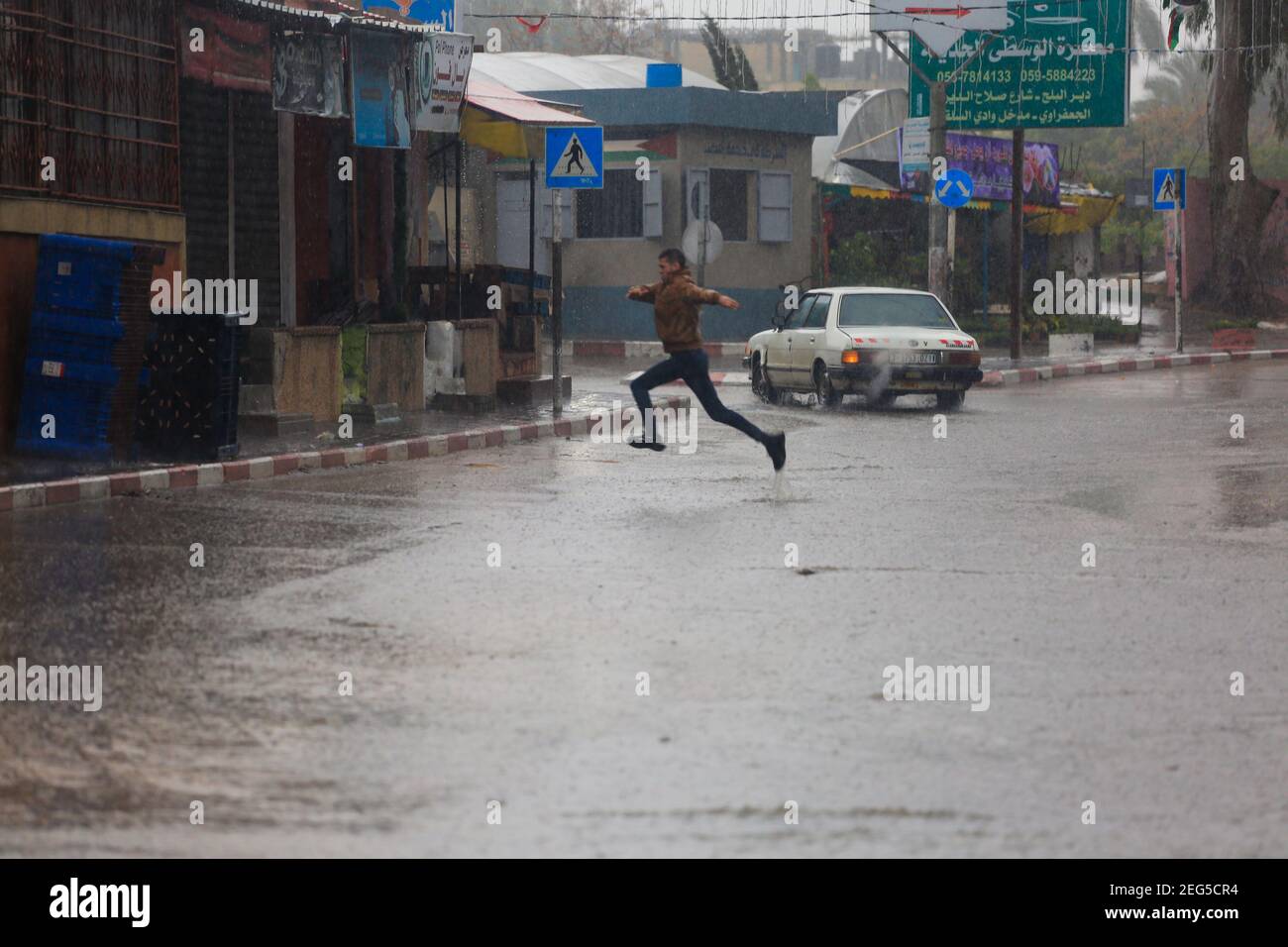 Middle of the Gaza Strip, The Gaza Strip, Palestine. 18th Feb, 2021 ...