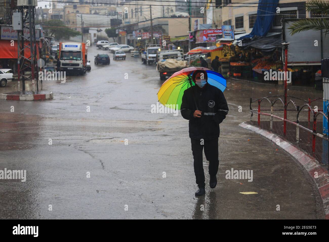 Middle of the Gaza Strip, The Gaza Strip, Palestine. 18th Feb, 2021 ...