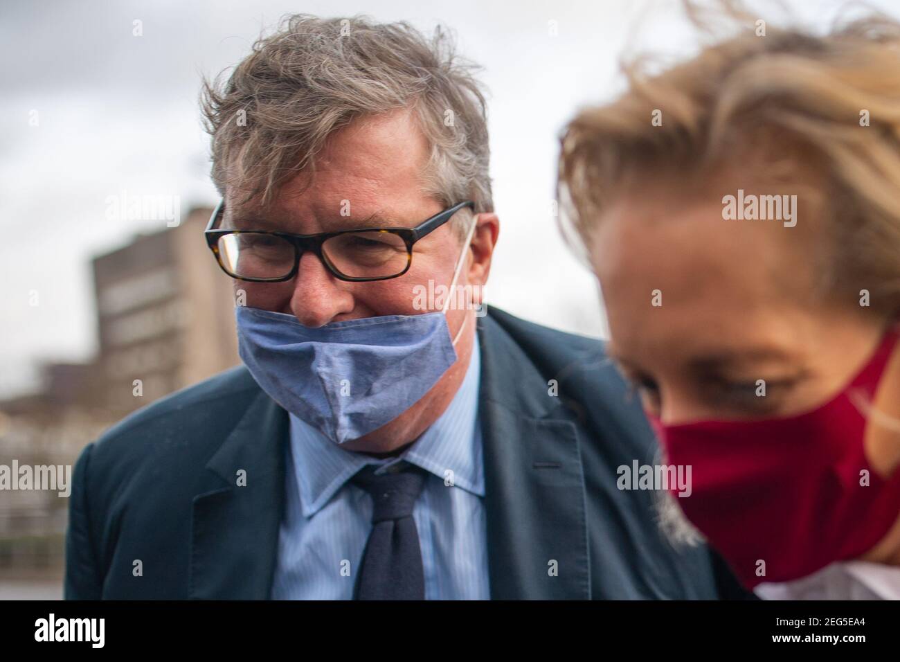Hedge fund manager Crispin Odey, next to his wife Nichola Pease arrives ...