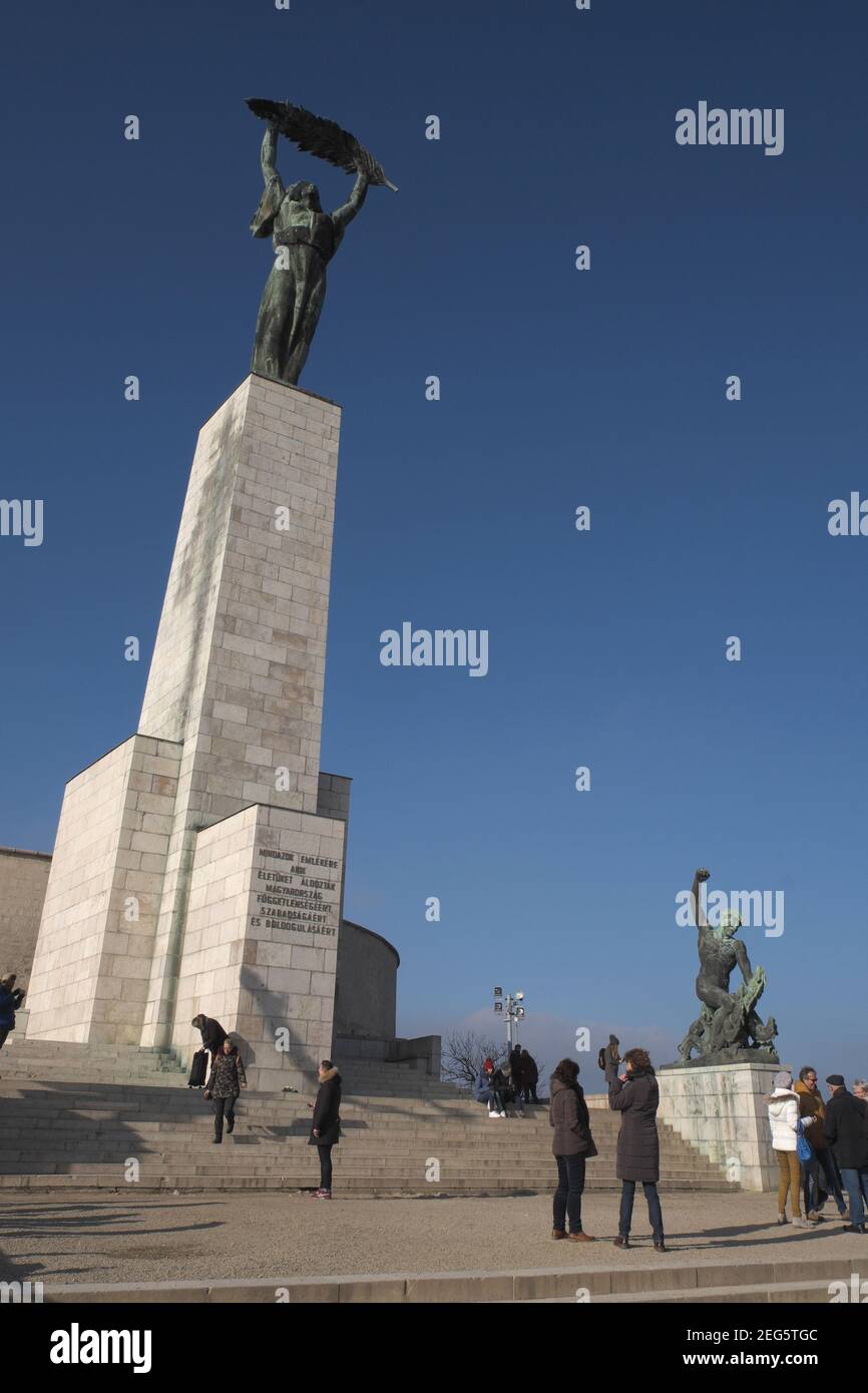 Symbolic statue, Citadella, Budapest, Hungary Stock Photo - Alamy