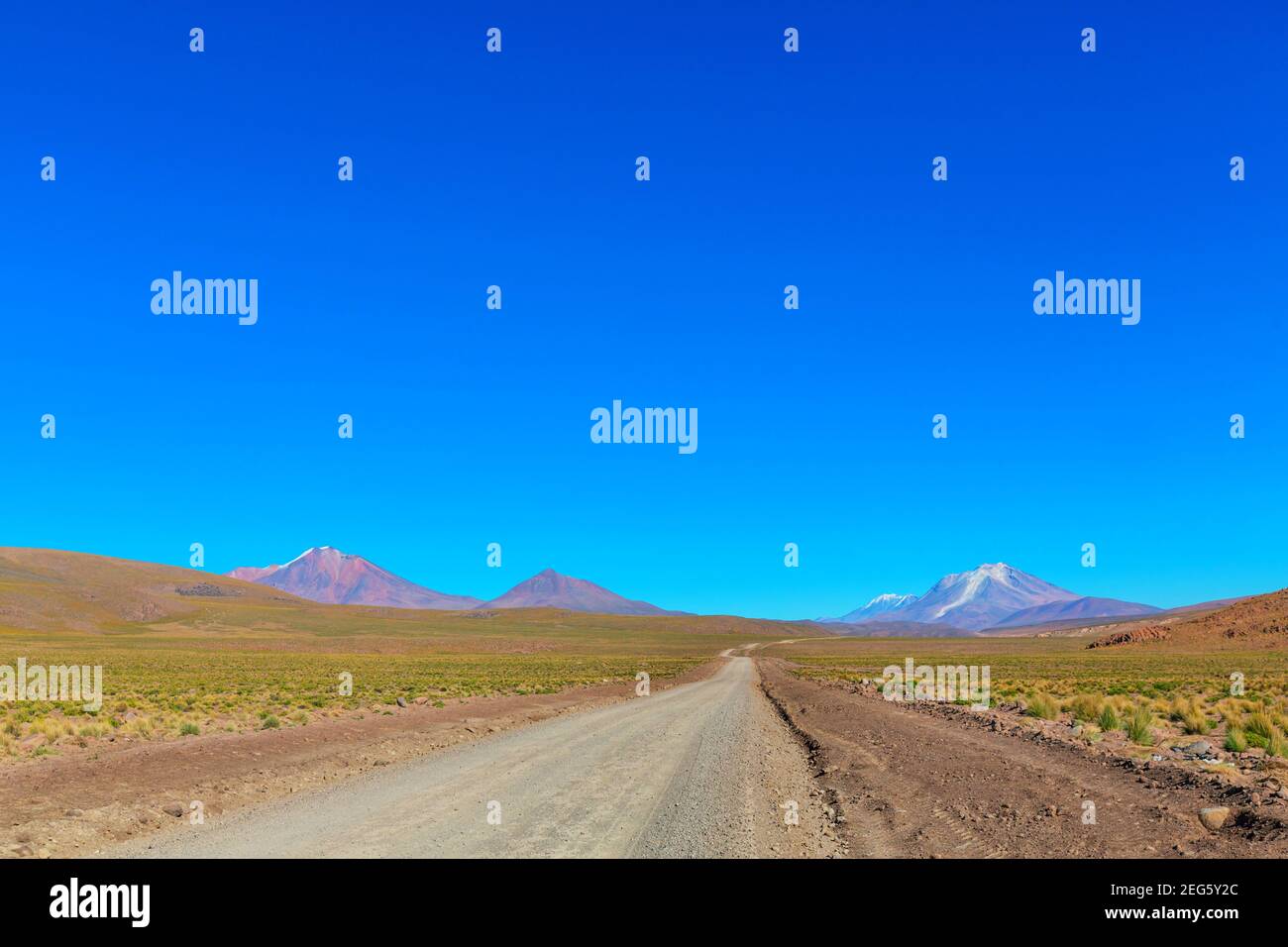 Beautiful natural landscapes in volcanic mountains, Andes region ...