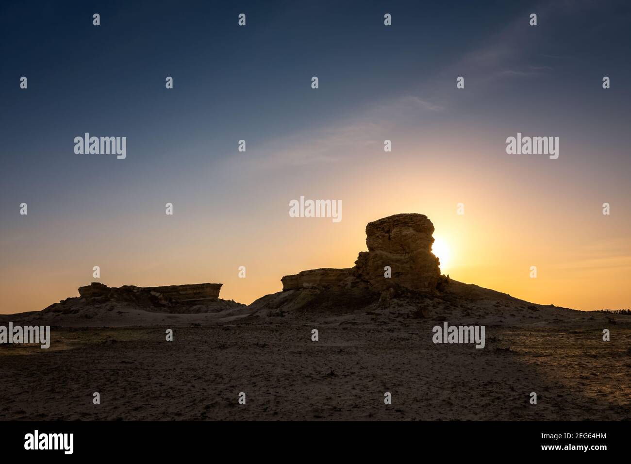 Desert landscape view near Al Sarar -Eastern Region Saudi Arabia Stock ...