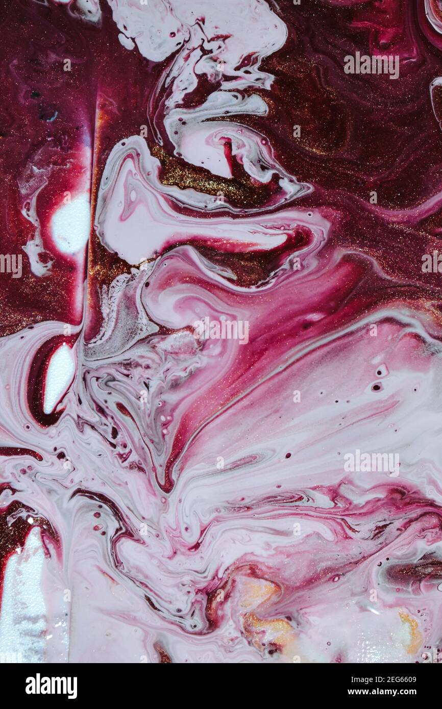 Vertical shot of beautiful oily painting with mixed colors - perfect ...