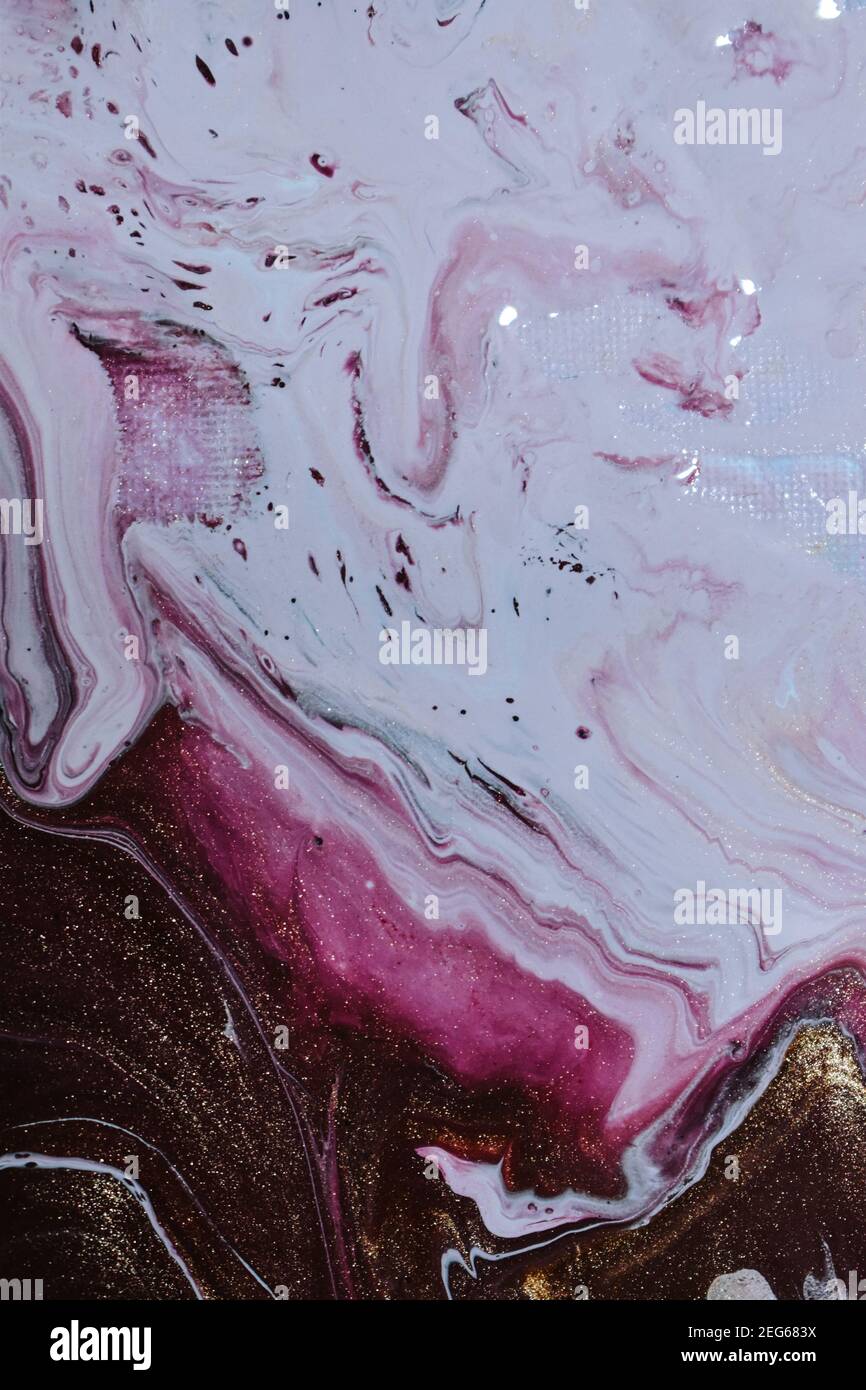 Vertical shot of beautiful oily painting with mixed colors - perfect ...