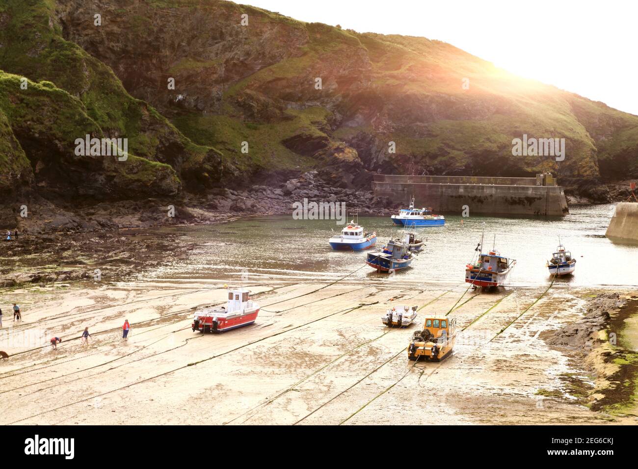 Port Issac in North Cornwall England. Home of the fictional TV series ...