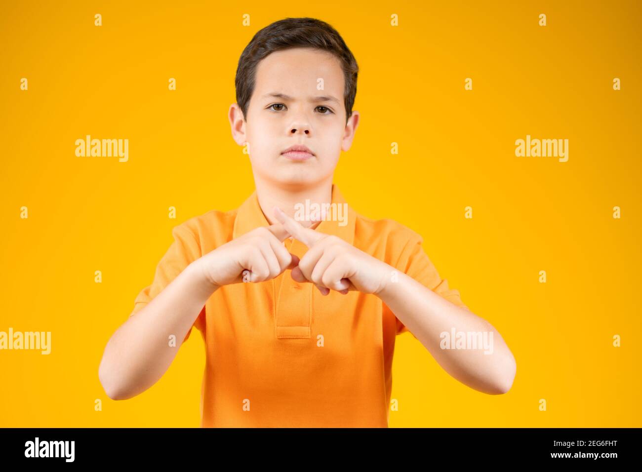 Little boy caucasian kid wearing casual clothes rejection expression ...