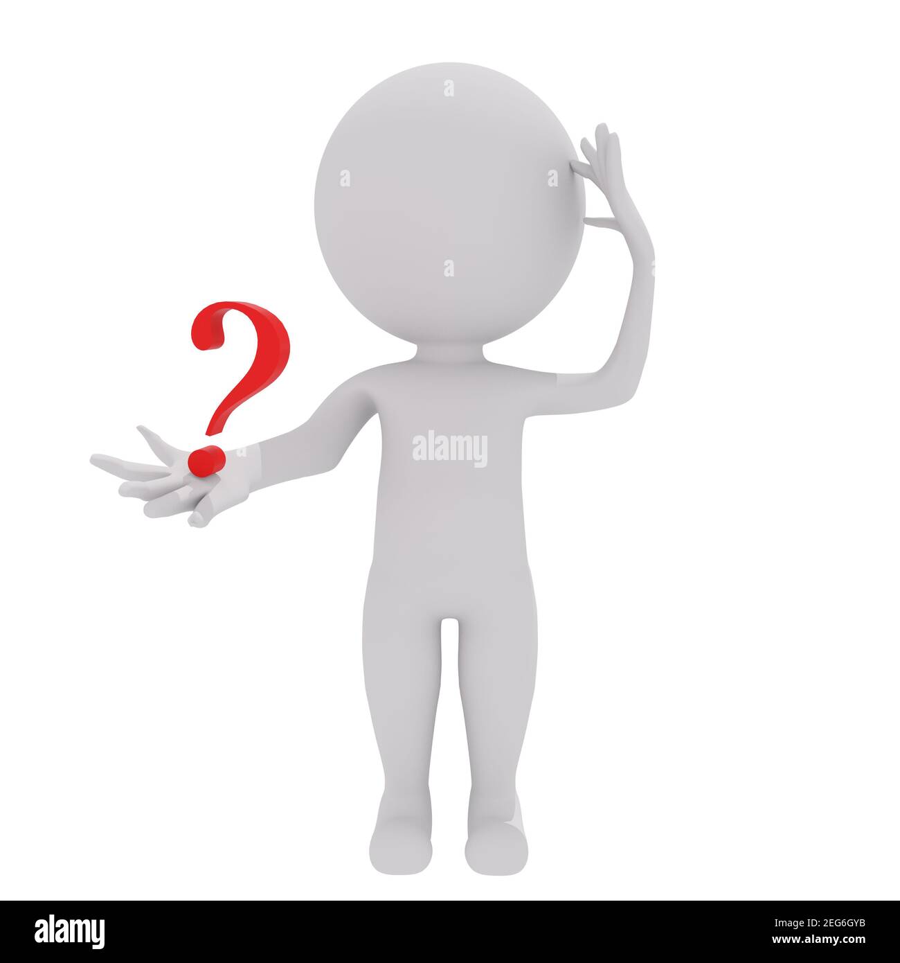 Thinking question mark Cut Out Stock Images & Pictures - Alamy
