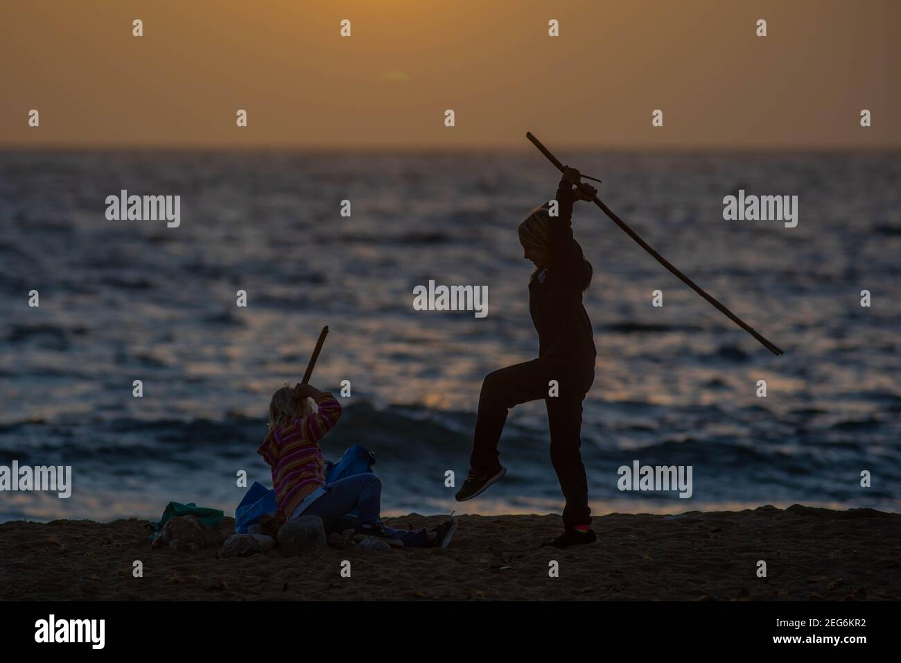 Karate kid figure at the beach,Glyfada,Greece Stock Photo - Alamy