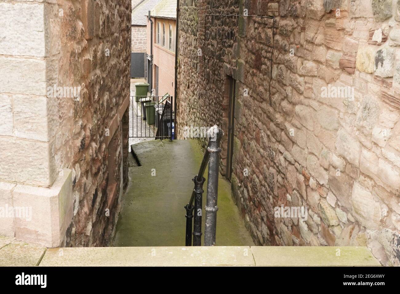 Market town in Berwick-upon-Tweed Stock Photo - Alamy