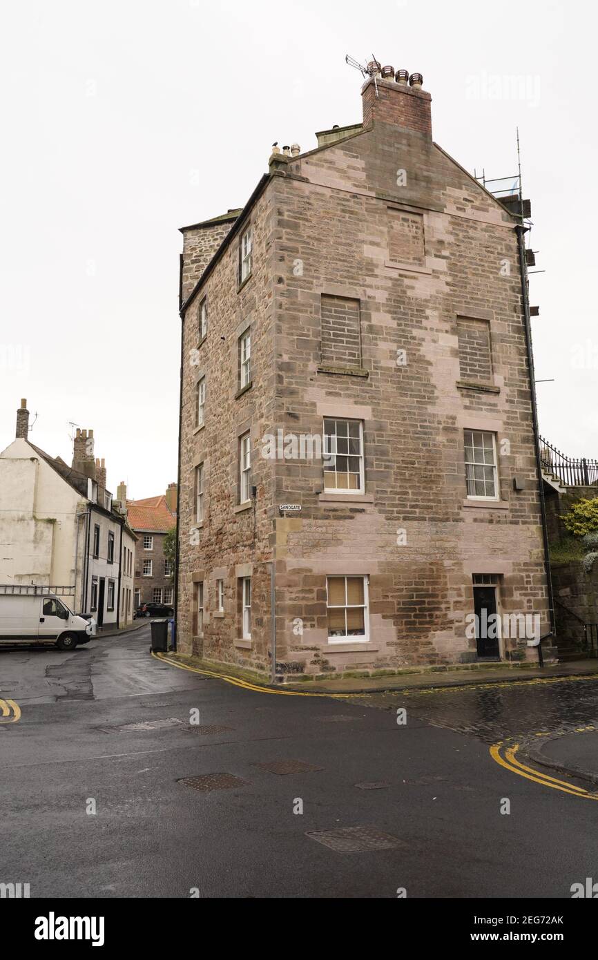Market town in Berwick-upon-Tweed Stock Photo - Alamy