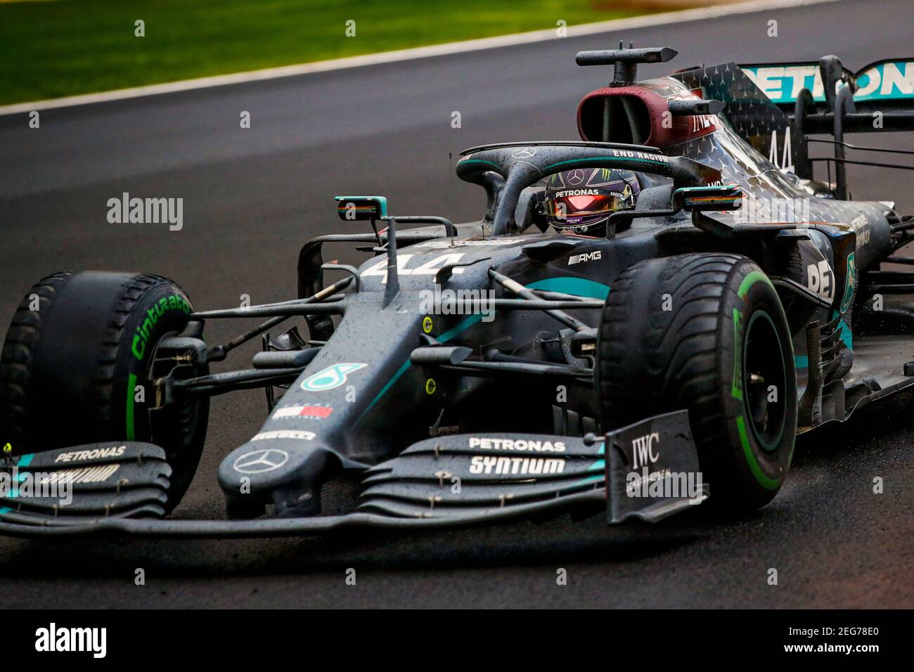 HAMILTON Lewis (gbr), Mercedes AMG F1 GP W11 Hybrid EQ Power+, action ...