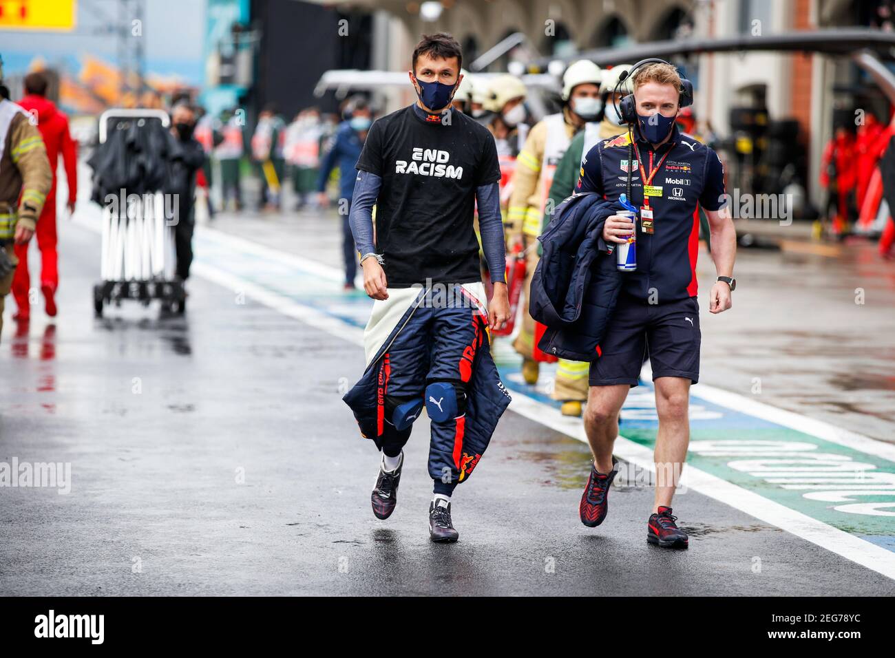 ALBON Alexander (tha), Aston Martin Red Bull Racing Honda RB16 ...