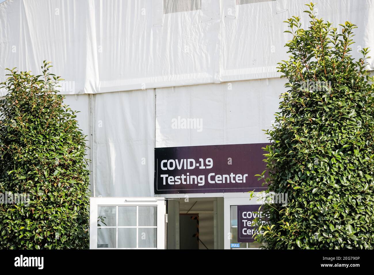 Covid-19 test testing center, illustration during the Formula 1 DHL ...