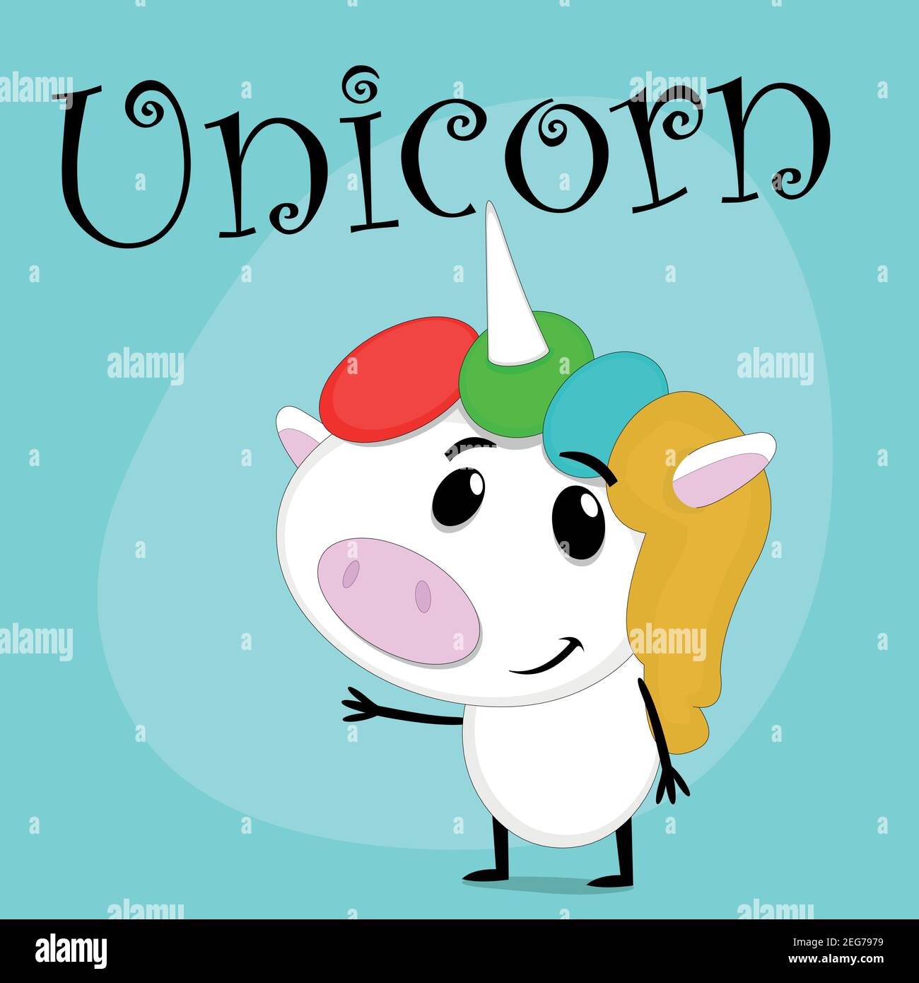 Cartoon unicorn hi-res stock photography and images - Alamy