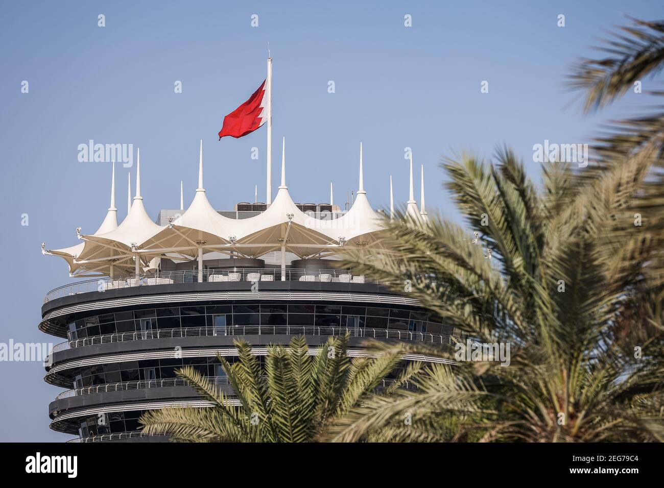 illustration, flag, drapeau during the Formula 1 Gulf Air Bahrain Grand ...