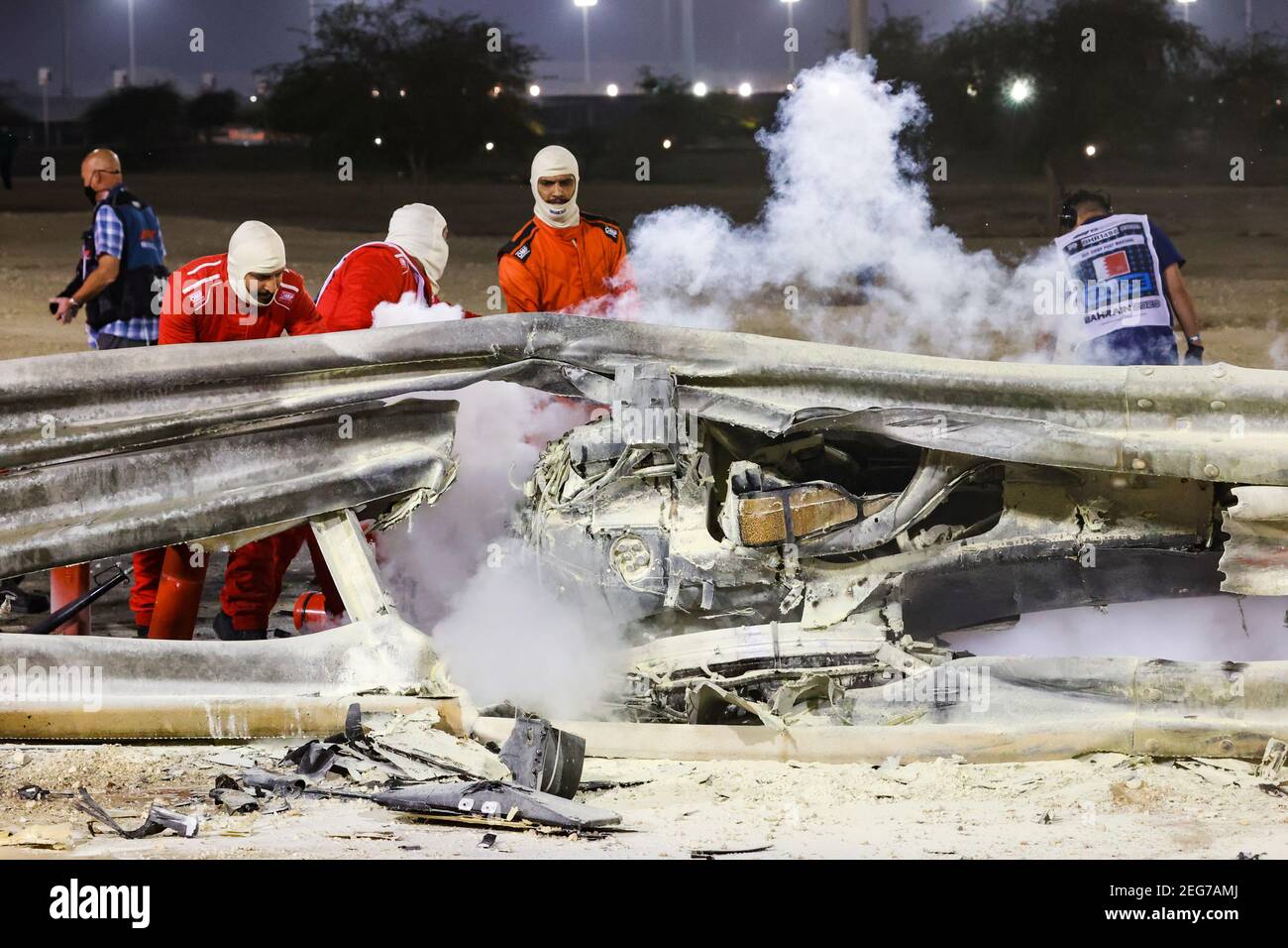 Cockpit of GROSJEAN Romain (fra), Haas F1 Team VF-20 Ferrari after his ...