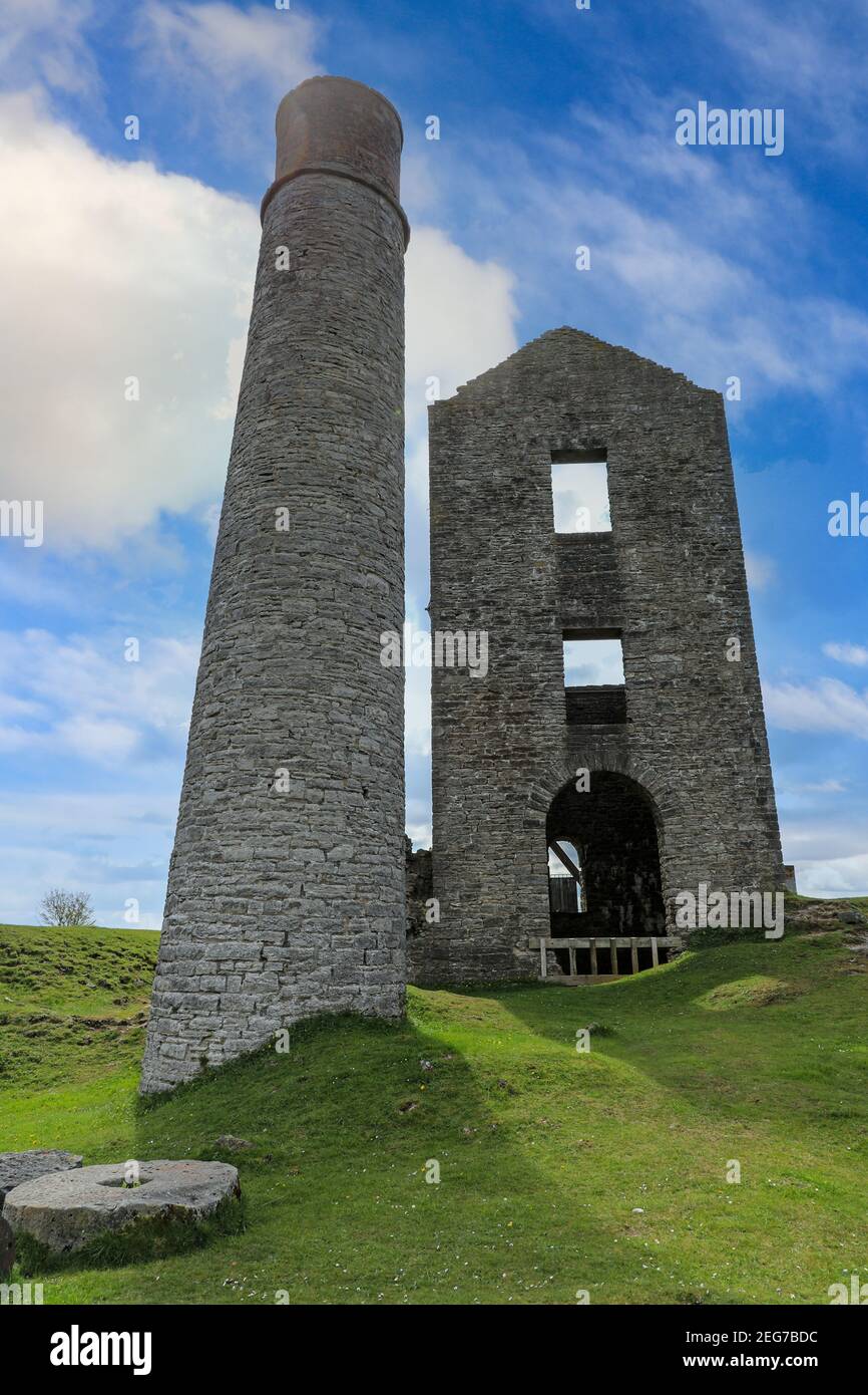 The Engine House at Magpie Mine, a well-preserved disused lead mine ...