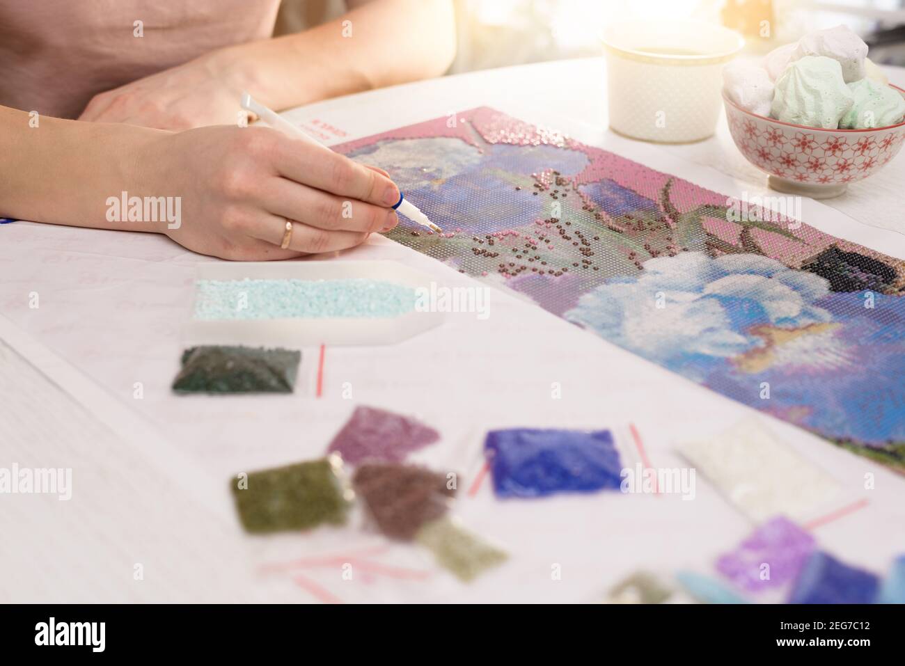 home hobby-to draw pictures of rhinestones, multi-colored diamond ...