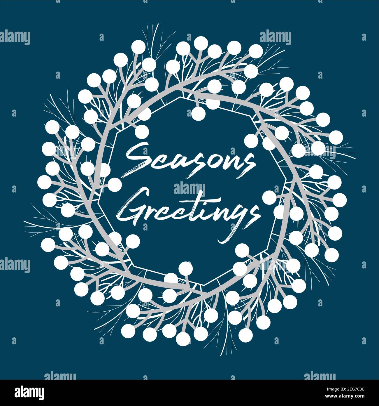 Festive holiday wreath red Stock Vector Images - Alamy