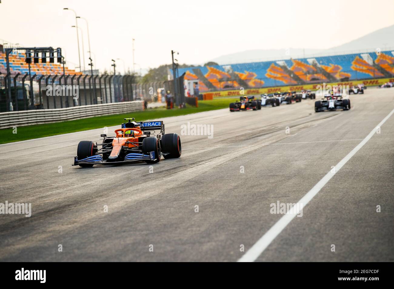 NORRIS Lando (gbr), McLaren Renault F1 MCL35, action during the Formula ...