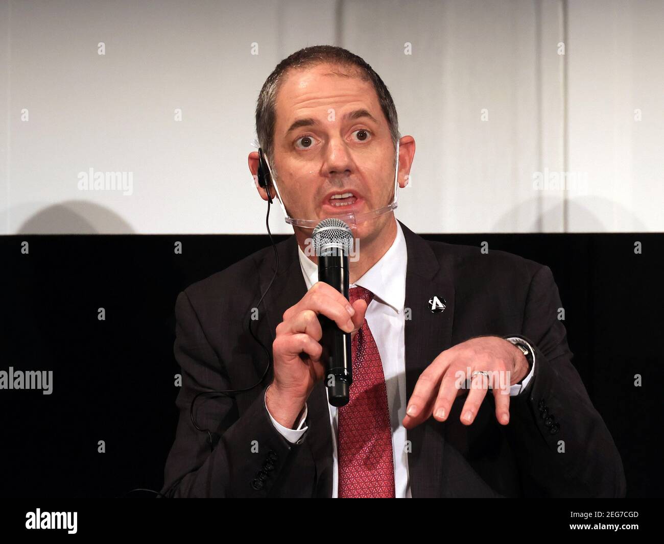 Tokyo, Japan. 18th Feb, 2021. Japan's space venture Astroscale Holdings ...