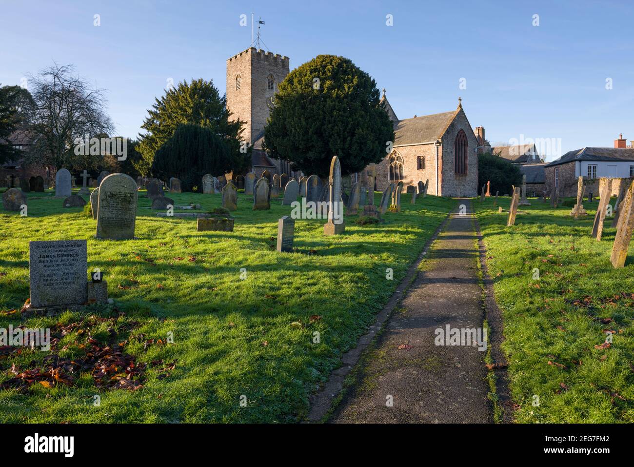 Saint Michael & All Angels Church in the village of Bampton, Devon ...