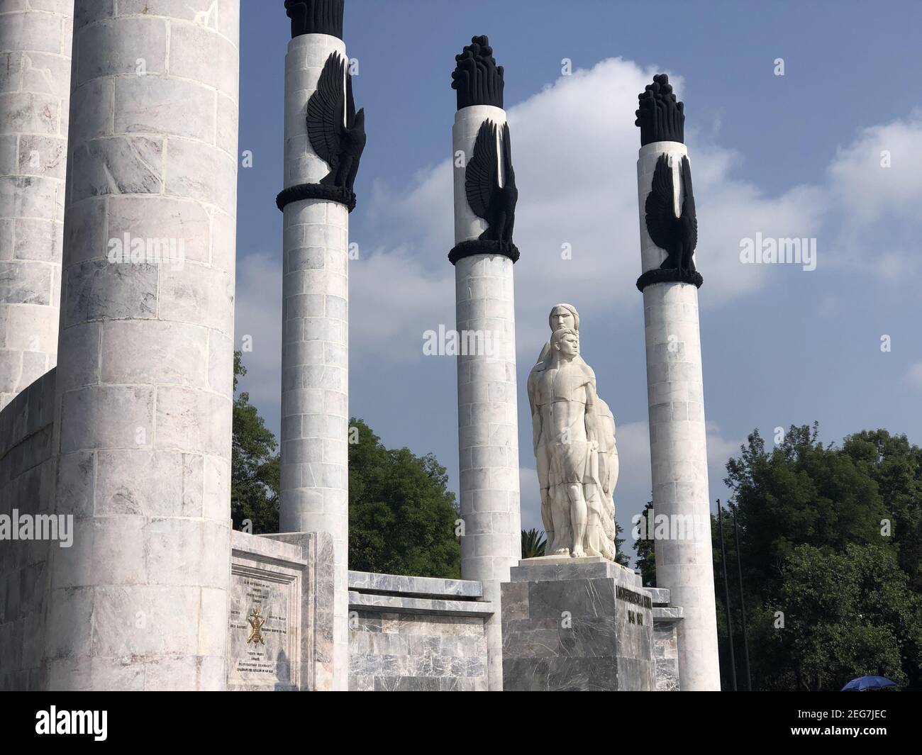 MEXICO CITY, MEXICO - Jul 05, 2020: Monumento a los Ninos Heroes (Monument to the Boy Heroes) or ...