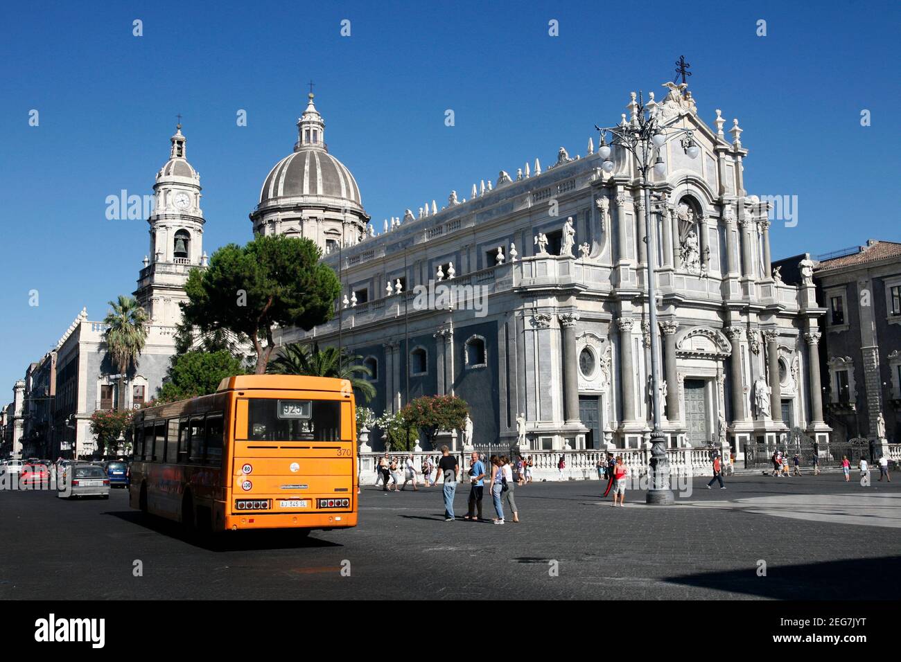 the St Agata cathedral in the city centre of Catania in the province of ...