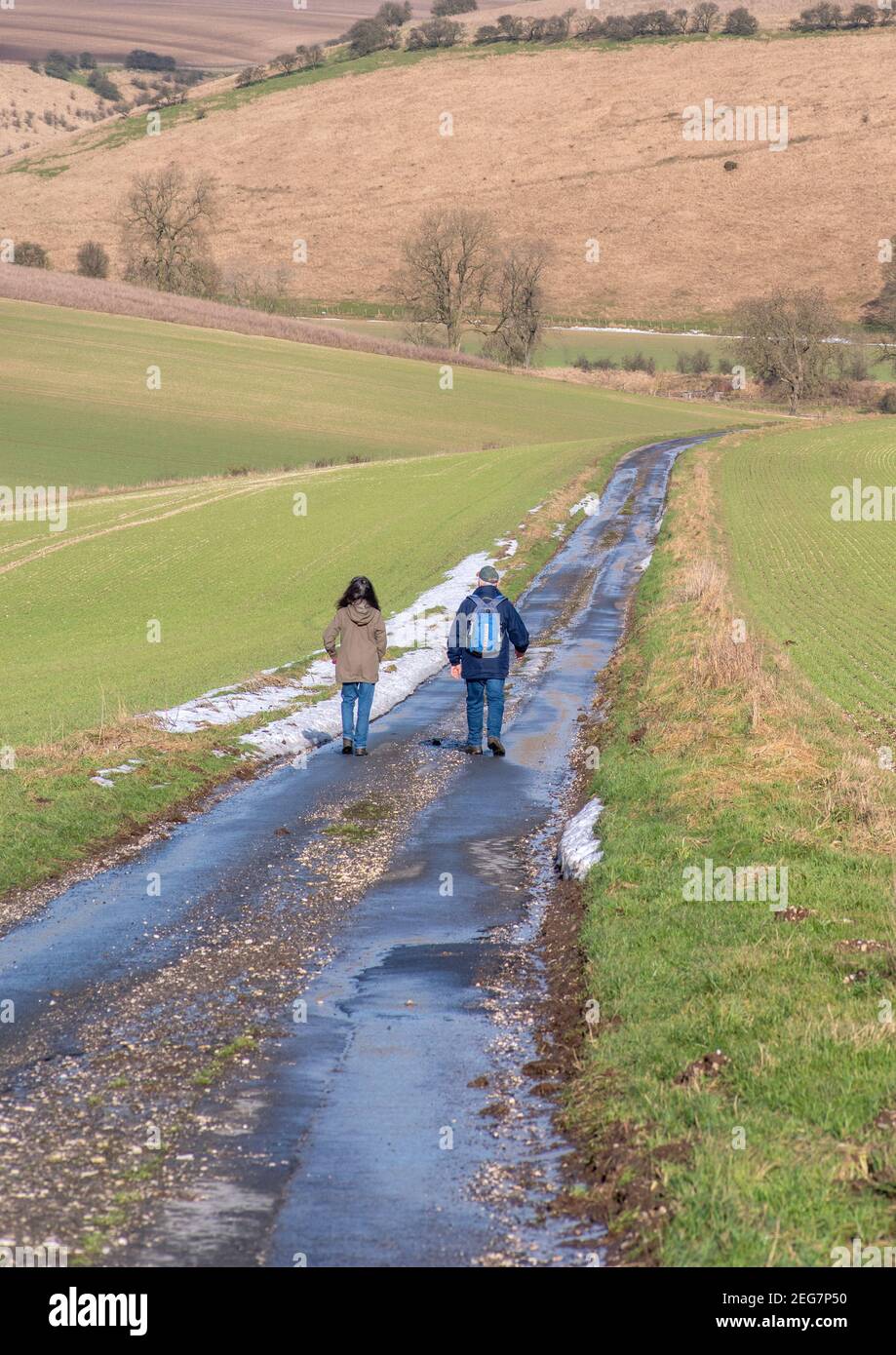 Walking together on a road hi-res stock photography and images - Alamy