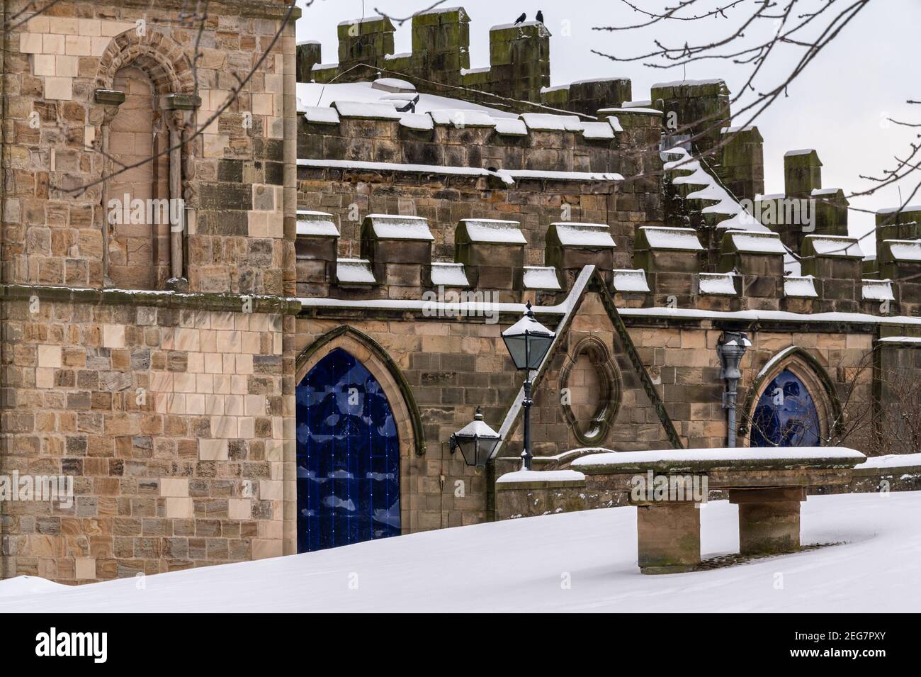 Durham cathedral snow winter hi-res stock photography and images - Alamy