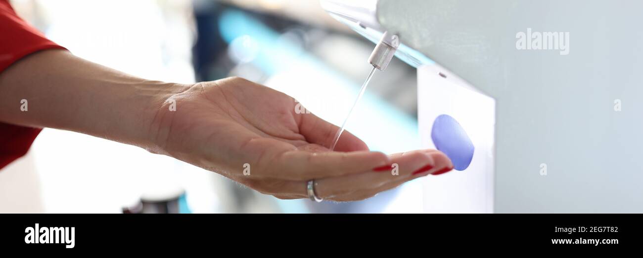 Non-contact device for killing infection in public place Stock Photo ...