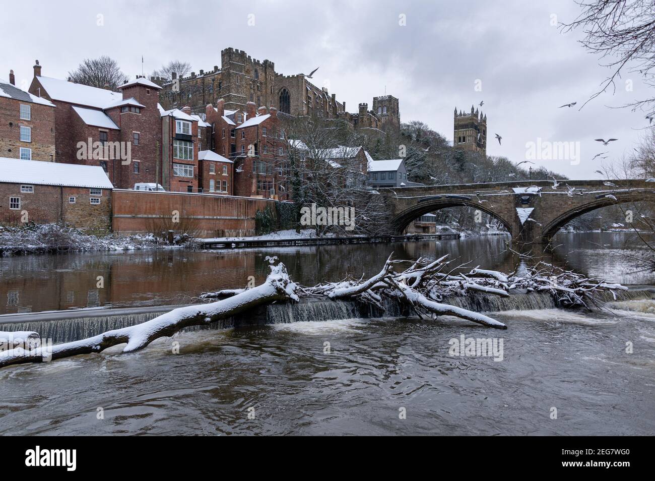 Durham Cathedral Snow Winter High Resolution Stock Photography and ...