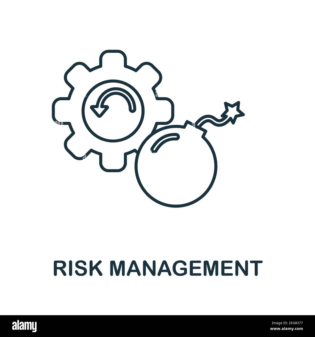 Risk Management icon. Simple element from management collection ... Risk Management icon. Simple element from management collection ...