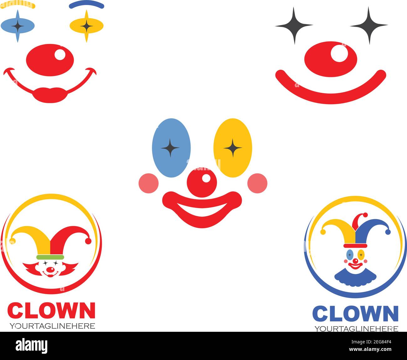 Vintage clowns Stock Vector Images - Alamy