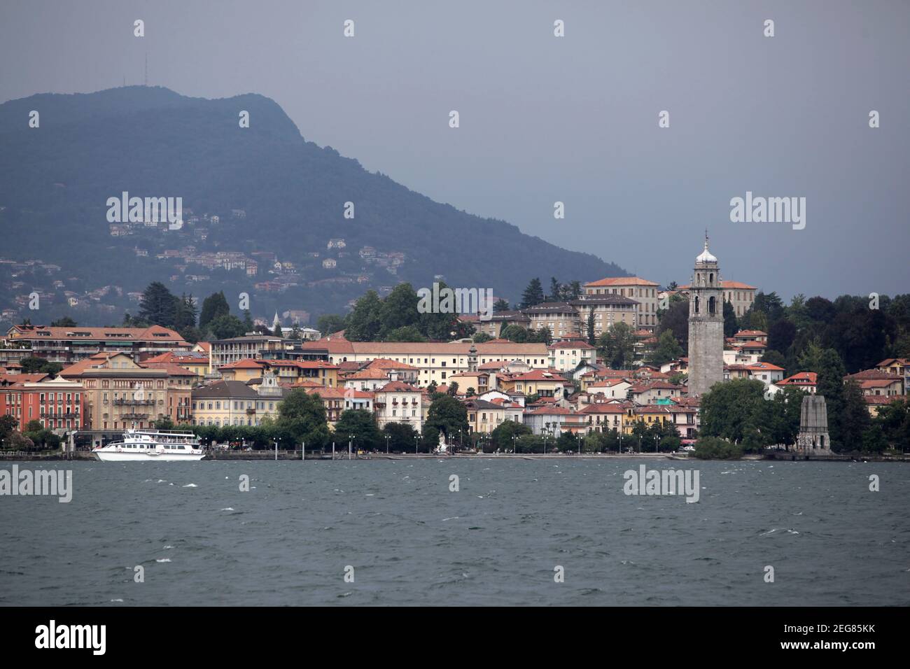 the town of Pallanza near to Verbania on the Lago maggiore in Piemont ...