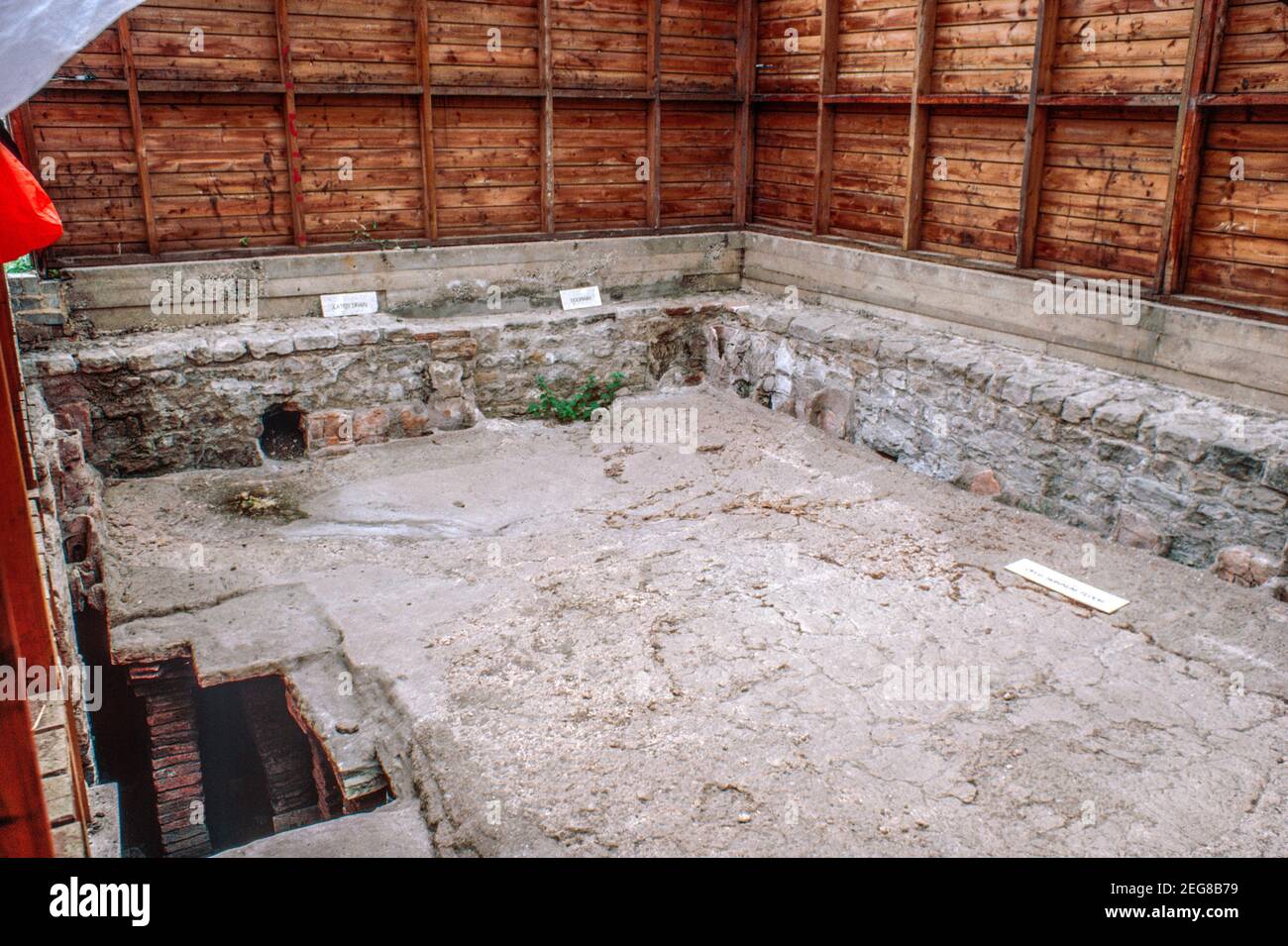 Archaeological works at Binchester, excavation of Vinovia, Roman fort ...