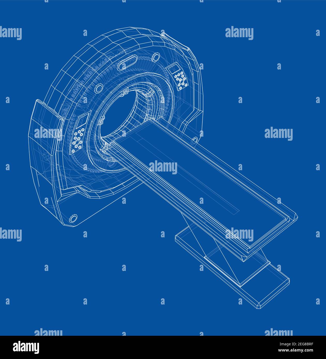 3d illustration of a MRI machine Stock Vector Image & Art - Alamy