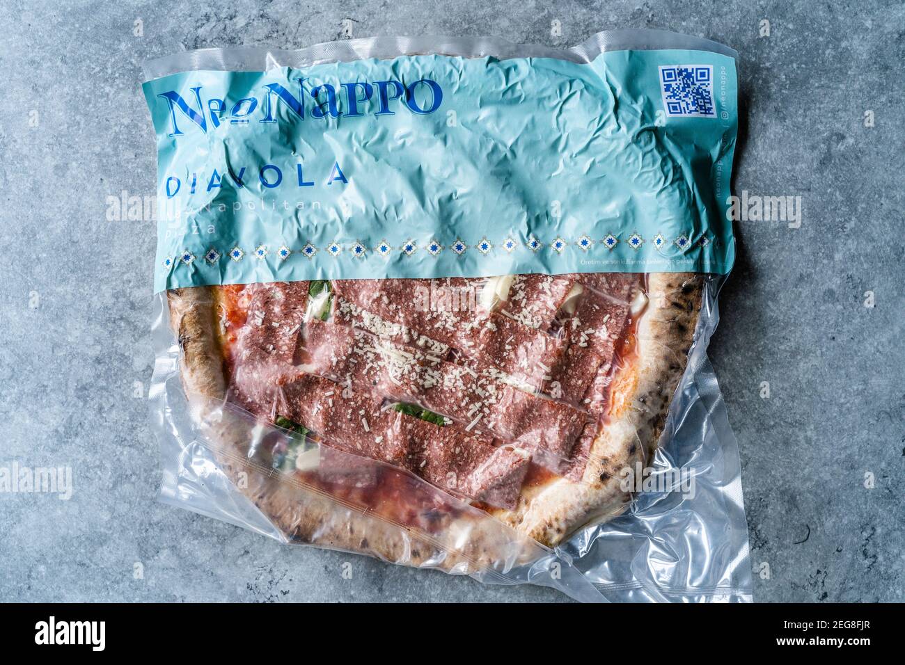 Istanbul, Turkey - February 2, 2021: Frozen Pizza Nappo from Vera Pizza ...