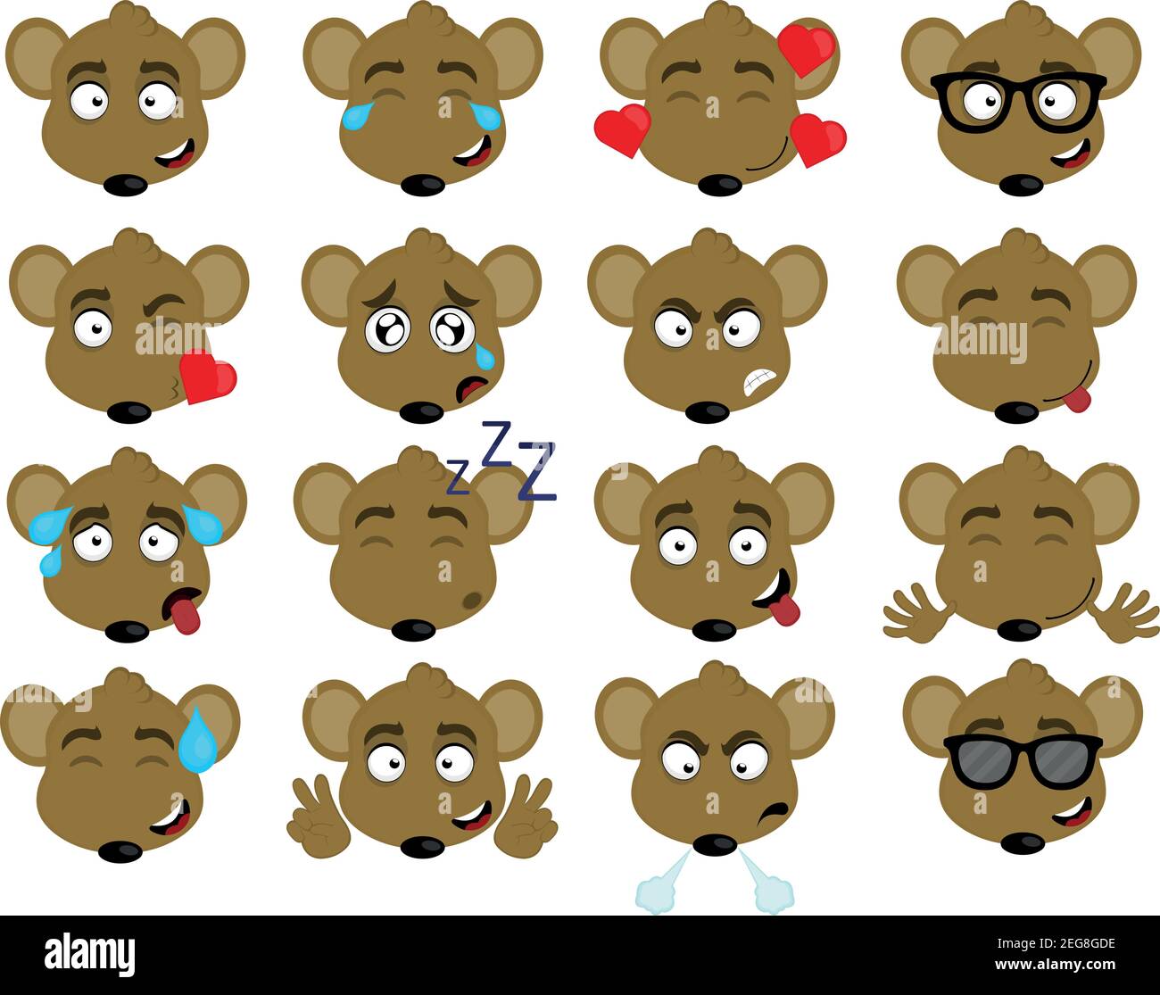 Cute rat sleeping Stock Vector Images - Alamy